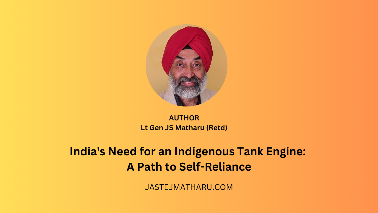 India’s Need for an Indigenous Tank Engine: A Path to Self-Reliance ...